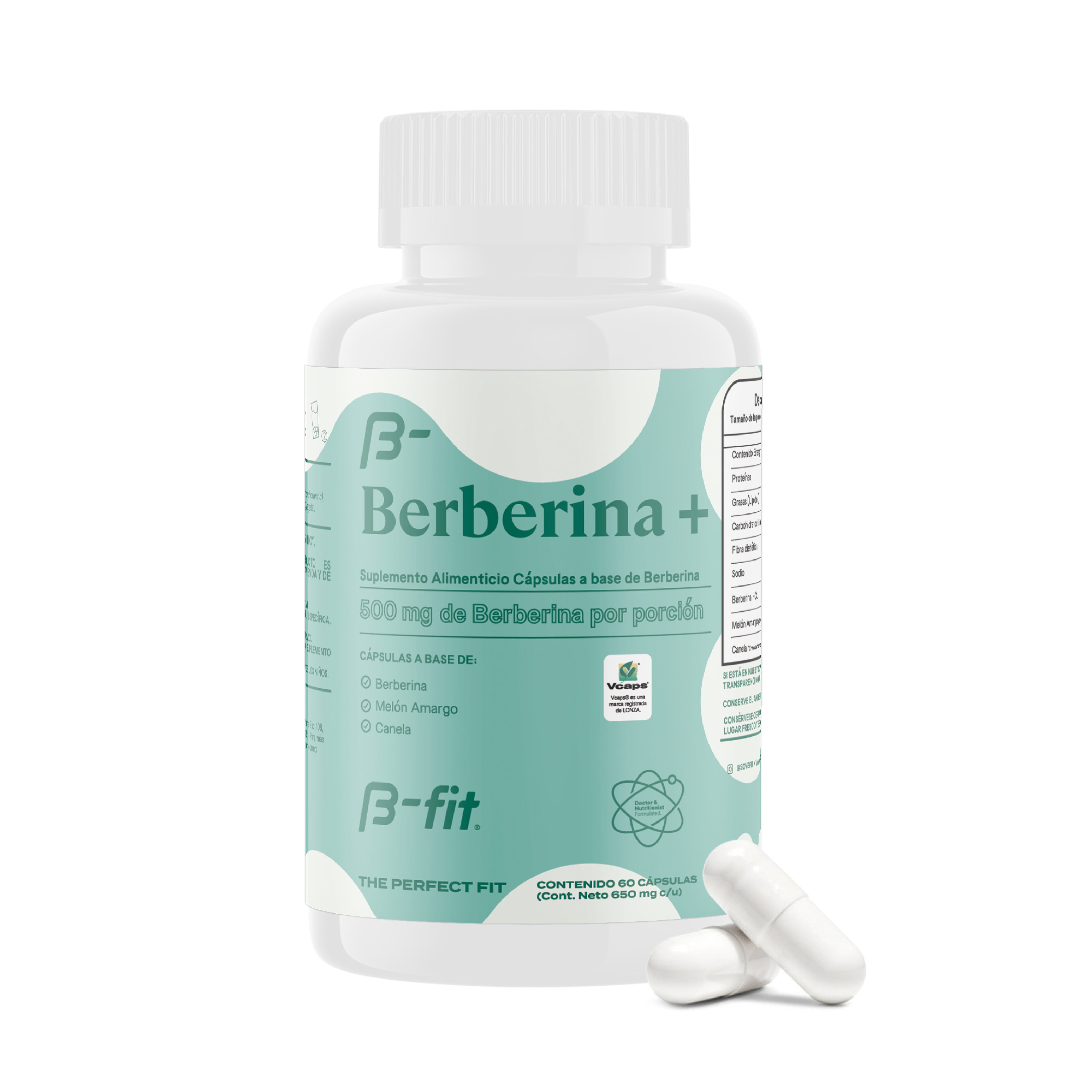 Berberina cápsulas plus: suplemento alimenticio natural | B-fit